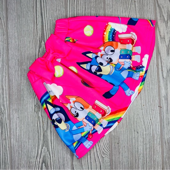 Bluey | Bottoms | Bluey And Bingo Heeler Short Pleated Ruffle Skirt ...